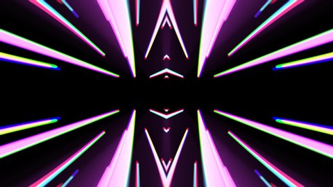 Abstract Neon Lights Rotating Seamless Loop Stock Footage Video (100% ...