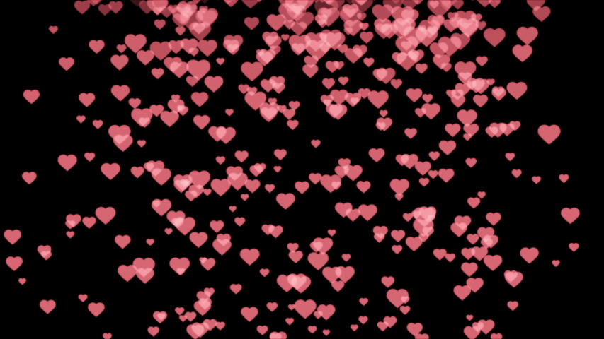 hearts motion background seamless loop animated Stock Footage Video ...