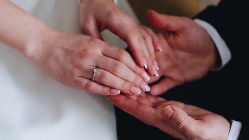 girl gently put her hands on Stock Footage Video (100% Royalty-free ...