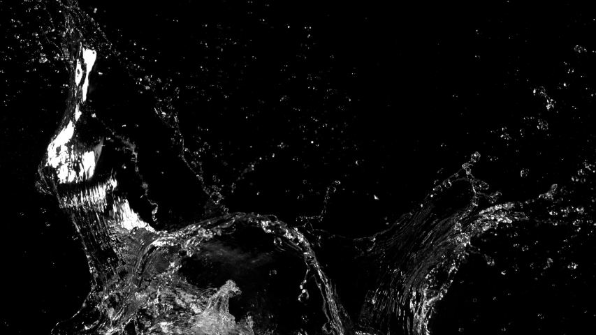 water splash alpha matte Stock Footage Video (100% Royalty-free ...