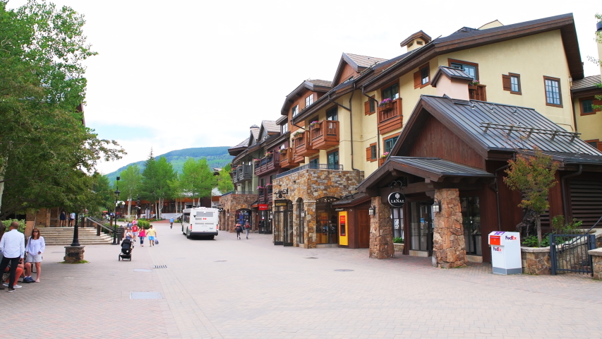 Vail, Usa - June 29, Stock Footage Video (100% Royalty-free) 1033192661 ...