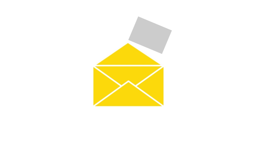 set envelope flying letters animation Stock Footage Video (100% Royalty ...