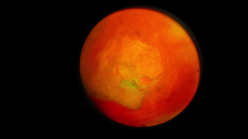 abstract red green planet moving surface Stock Footage Video (100% ...