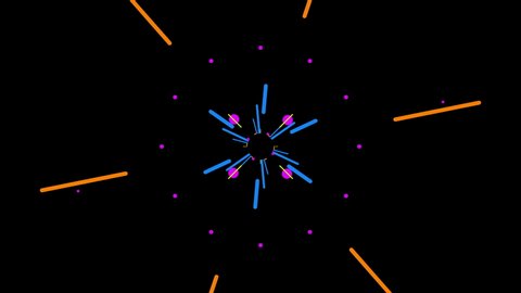 4k Retro Laser Beamer Show Animation Stock Footage Video (100% Royalty ...