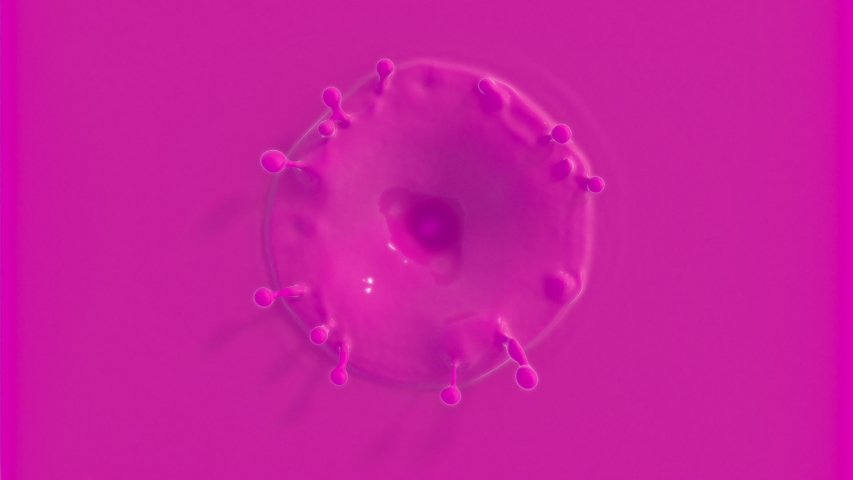 4k Pink Paint Drop Falling Stock Footage Video (100% Royalty-free ...