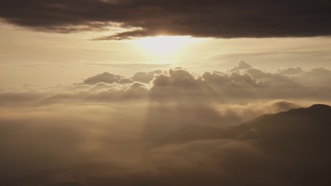 Very Smooth Cloud Movement Mountain Sunrise Stock Footage Video (100% ...