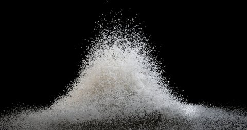 Coconut Cocos Nucifera Powder Exploding Against Stock Footage Video ...