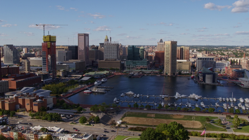 Cityscape and River of Baltimore, Maryland image - Free stock photo ...