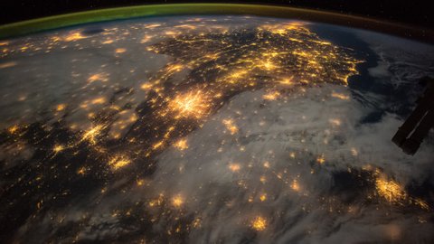 Planet Earth Seen International Space Station Stock Footage Video (100% ...