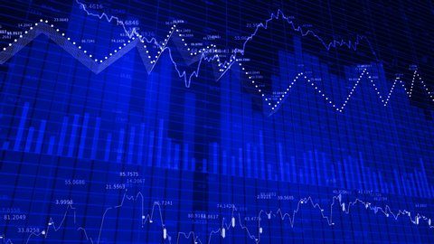Fake Stock Market Tickers Graphs Charts 库存影片视频（100% 免版税）1057333009 ...