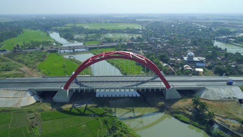 Scenic Aerial View Kalikuto Bridge Iconic Stock Footage Video (100% ...
