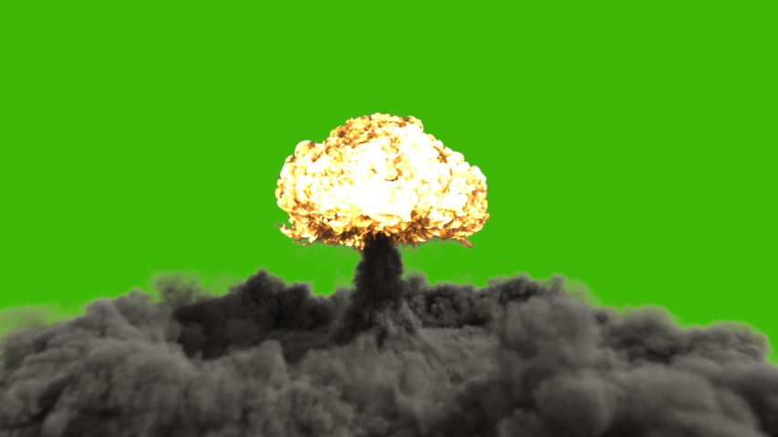 explosion nuclear bomb realistic 3d animation Stock Footage Video (100% ...