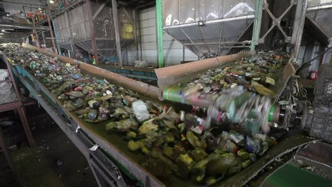 Accumulation Large Amount Plastic Waste Waiting Stock Footage Video ...