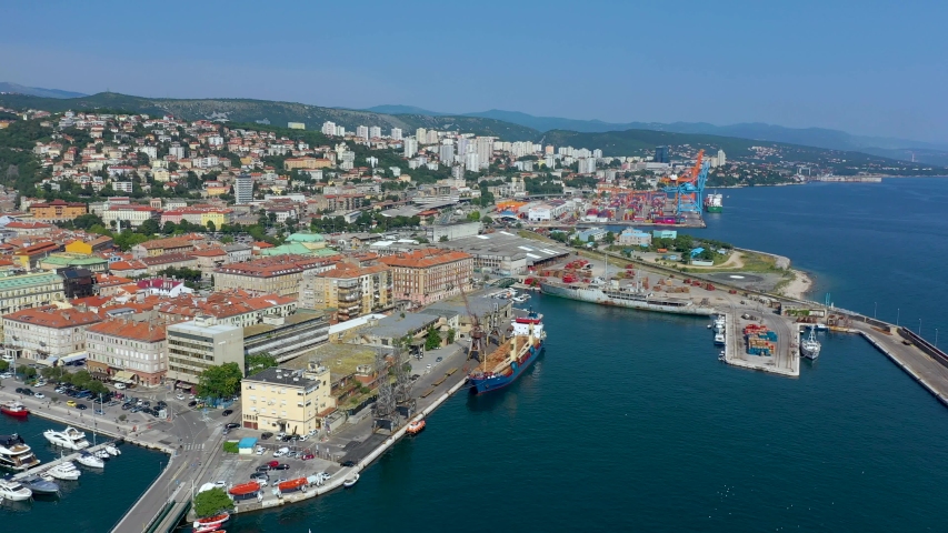 Cityscape and Sea landscape in Rijeka, Croatia image - Free stock photo ...