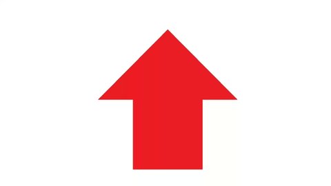 Animated Arrow Pointing Iconsymbol Arrow White Stock Footage Video (100 ...