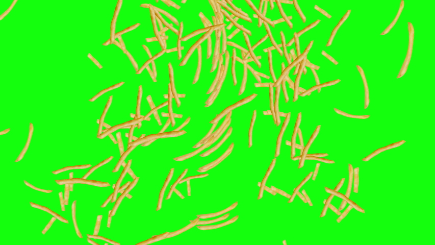 potato chips falling french fries rain Stock Footage Video (100% ...