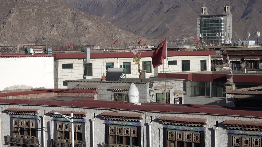 lhasa tibet – january 2019 chinese Stock Footage Video (100% Royalty ...