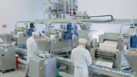 Two Young Food Factory Employees Discuss Stock Photo 1791646856 ...