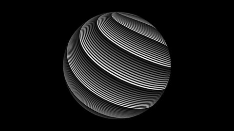Motion Background Rotating Sphere Geometric Shapes Stock Footage Video ...