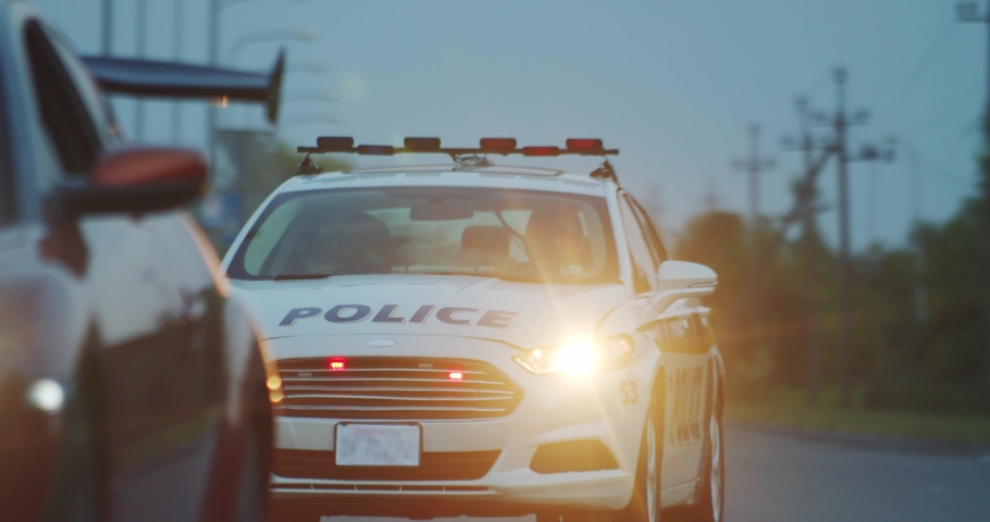 high speed police pursuit on highway Stock Footage Video (100% Royalty ...