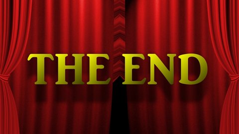 End Movie Ending Red Curtain Closing : vidéo de stock (100 % libre de ...