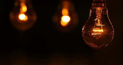 Old Model Bulb Night Stock Footage Video (100% Royalty-free) 1034090642 ...