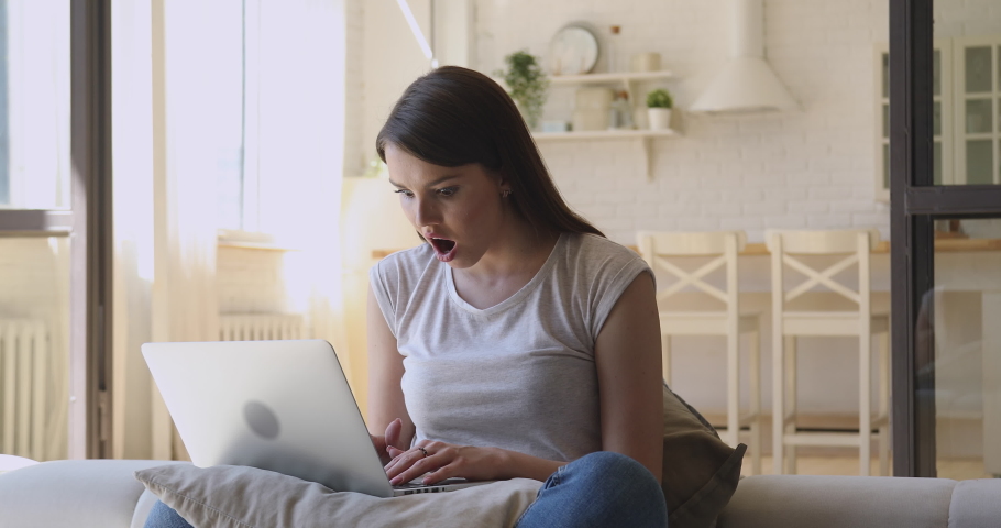 Horrified girl Stock Video Footage - 4K and HD Video Clips | Shutterstock