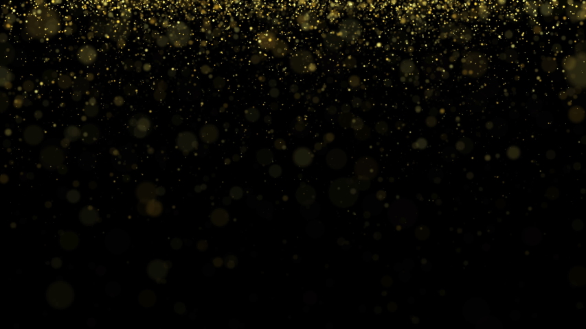 gold glitter background golden rain loop Stock Footage Video (100% ...
