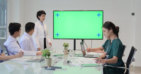 Meeting Team Medical Scientists Research Laboratory Stock Footage Video ...