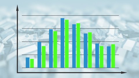 Bar Graph Chart Diagram Animation Stock Footage Video (100% Royalty ...
