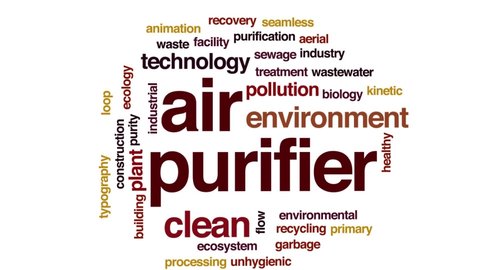 air purifier animated word cloud kinetic Stock Footage Video (100% ...