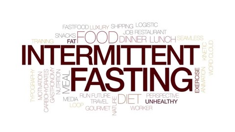 Intermittent Fasting Animated Word Cloud Kinetic: video de stock ...