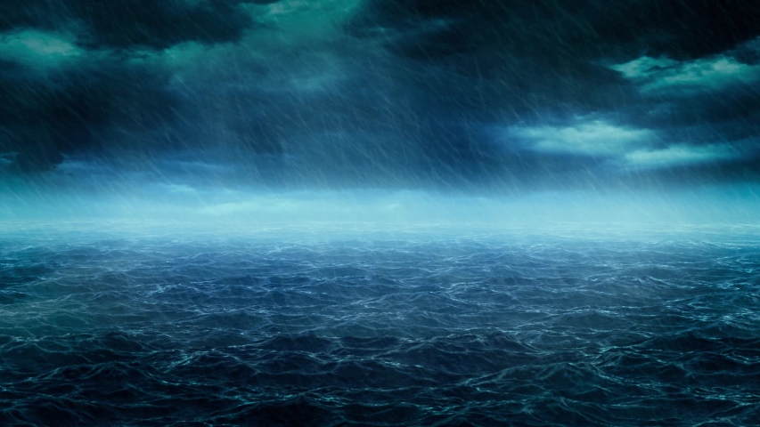 Ocean Storm Animation Loop-able, Include Stock Footage Video (100% ...