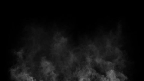 Rising Flowing Smoke Steam Puff Animation Stock Footage Video (100% ...