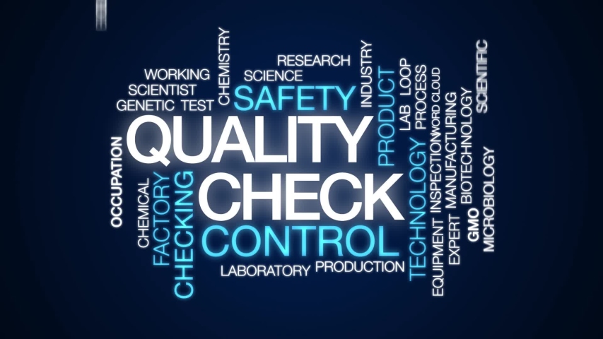 quality check animated word cloud kinetic Stock Footage Video (100% ...