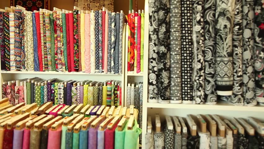 A Sewing Supply Shop Displays Stock Footage Video (100% Royalty-free ...