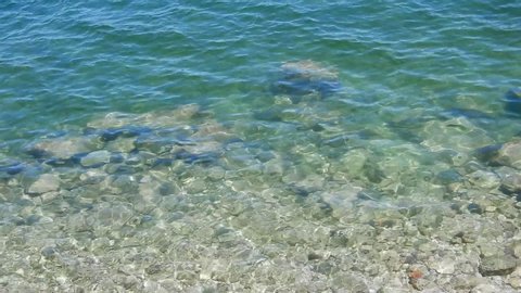 underwater footage super clear river bottom Stock Footage Video (100% ...