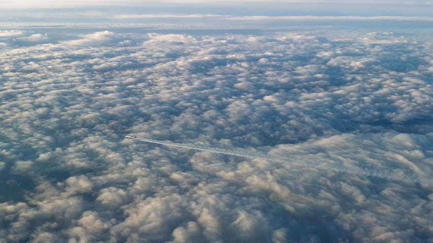 incredible view cockpit airplane flying high Stock Footage Video (100% ...