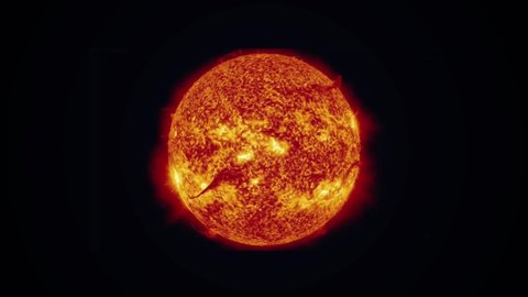 sun space rotating animation clip contains Stock Footage Video (100% ...