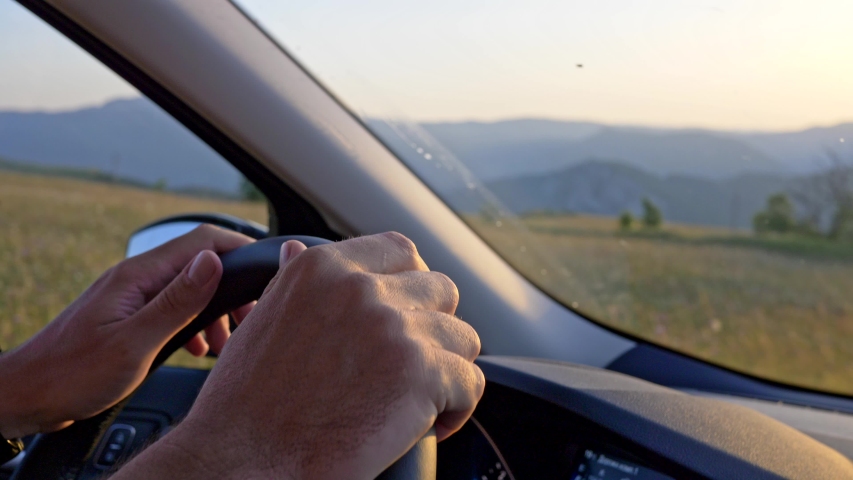 Driving a Car the Rural Stock Footage Video (100% Royalty-free ...