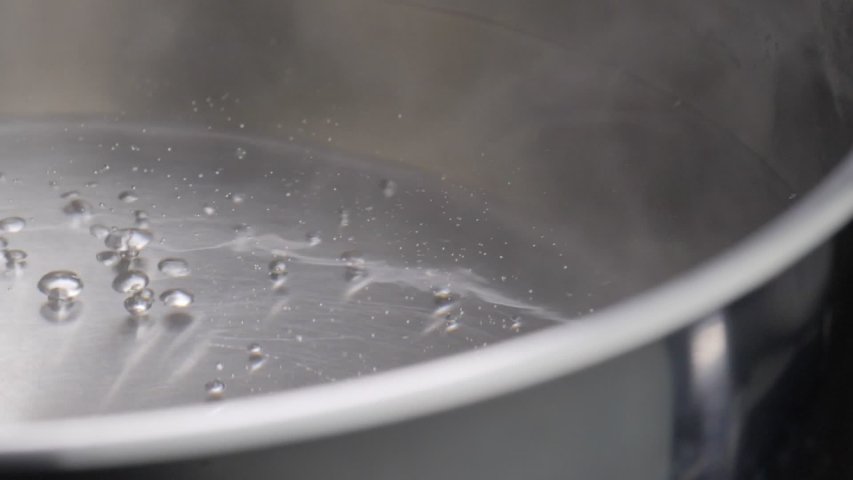 steam rising pot boiling water Stock Footage Video (100% Royalty-free ...