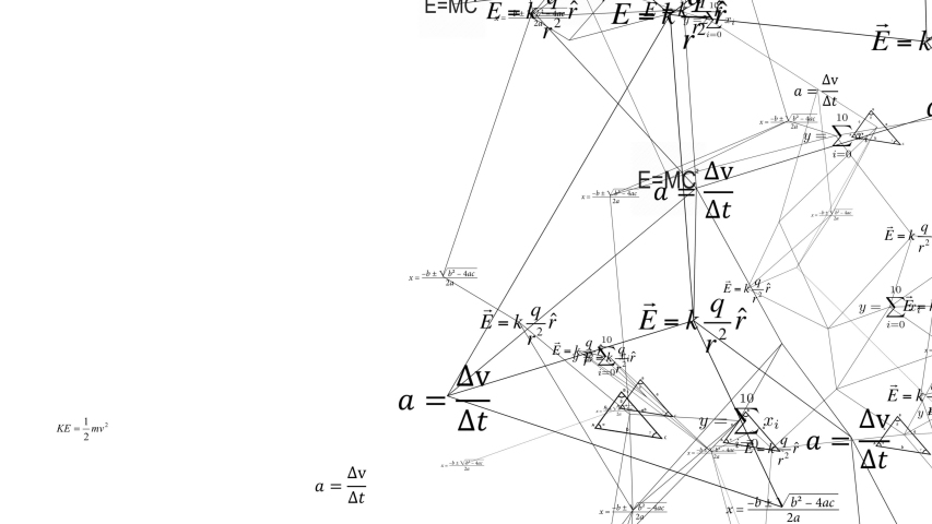Math Equations and Formulas Flying Stock Footage Video (100% Royalty ...