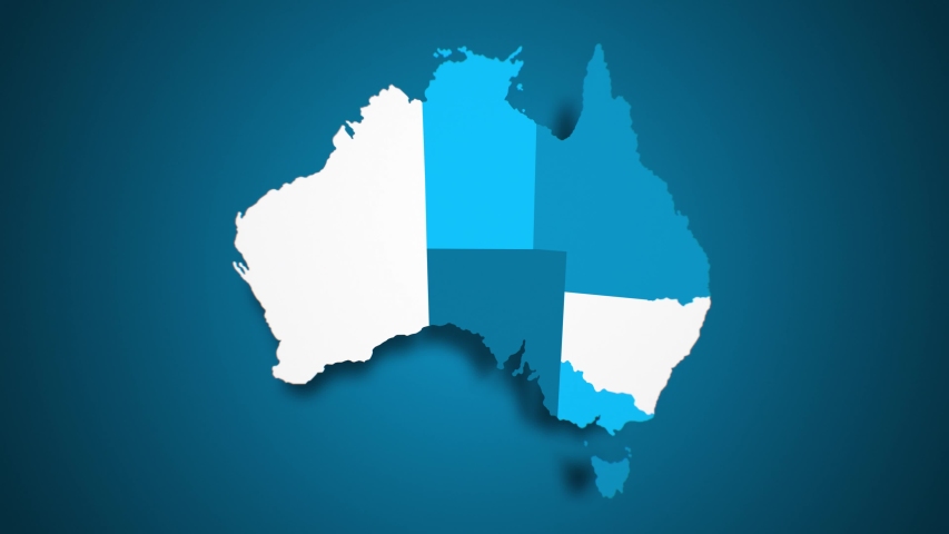 motion graphics animated map australia forming Stock Footage Video (100 ...