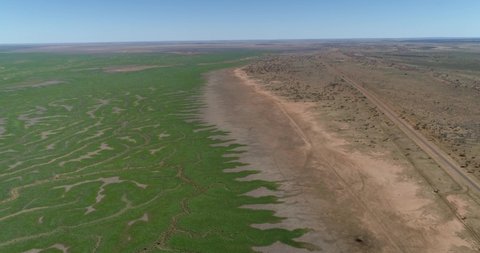 Flying Over Channel Country Australia Stock Footage Video (100% Royalty ...