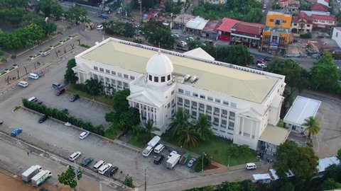 Aerial Zoom Out Sided View Rizal Stock Footage Video (100% Royalty-free ...