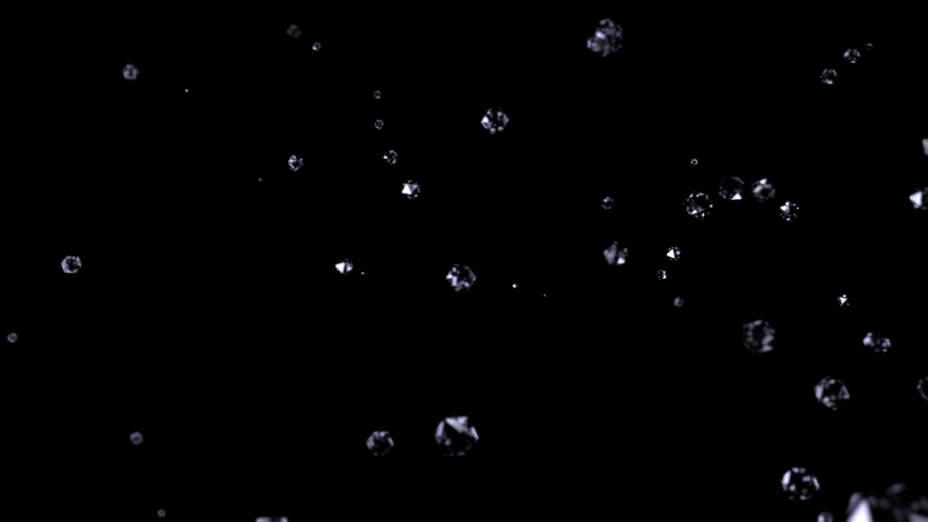 diamonds explosion realistic 3d render crystals Stock Footage Video ...