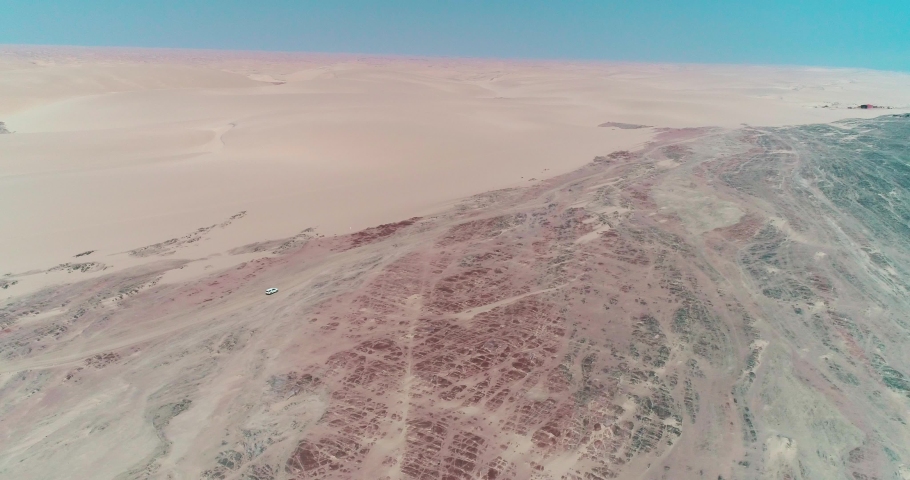 arial birds eye view magnificent namibian Stock Footage Video (100% ...