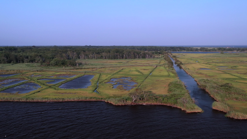 Sunset landscape colors over the Marsh image - Free stock photo ...