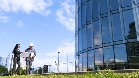 Real Estate Project Construction Site Architectural Stock Footage Video ...