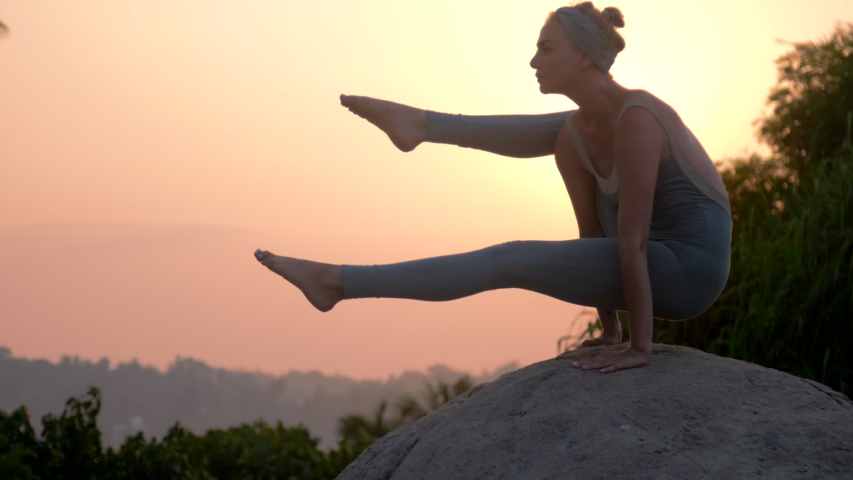 3 Elephant pose yoga Stock Video Footage - 4K and HD Video Clips ...